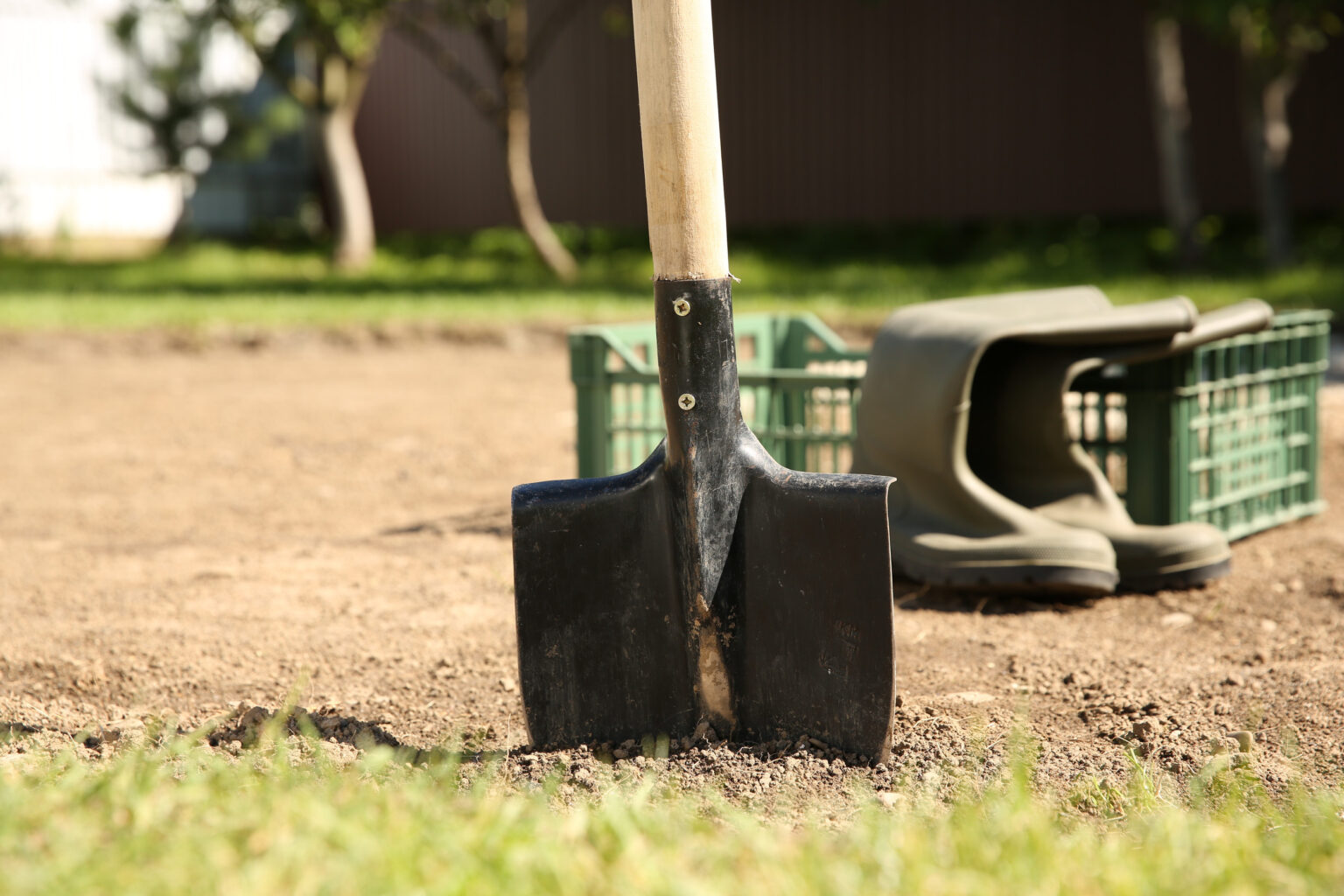 Prepare property for an above ground pool